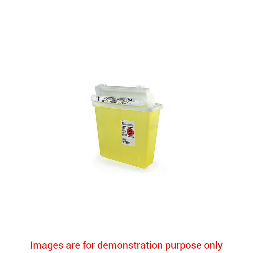 Sharpsafety Sharps Container, Yellow, 5 Quart