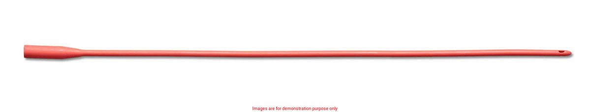12 Red Rubber Latex Catheters, 12FR 16in