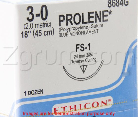Suture Prolene Sz 3-0 | Skin and Wound Treatments