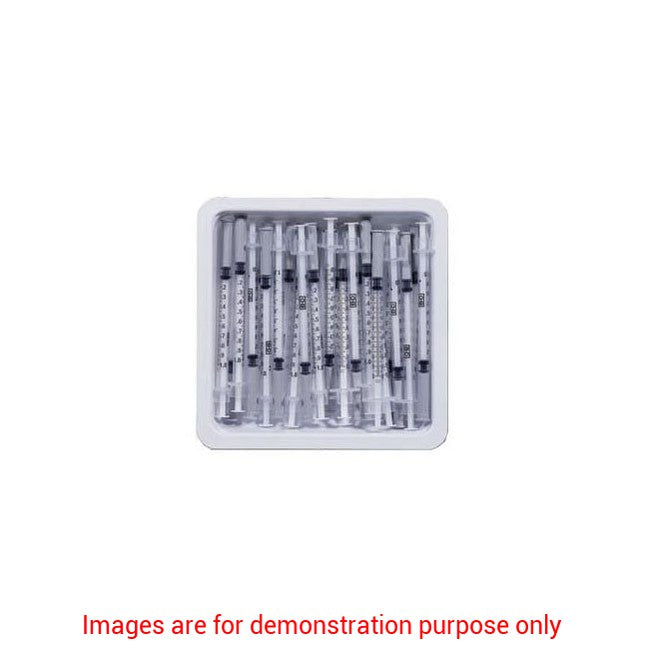 Allergy Syringe & Needle 1cc 27G x 0.5in RB SafetySlide (Tray/25)